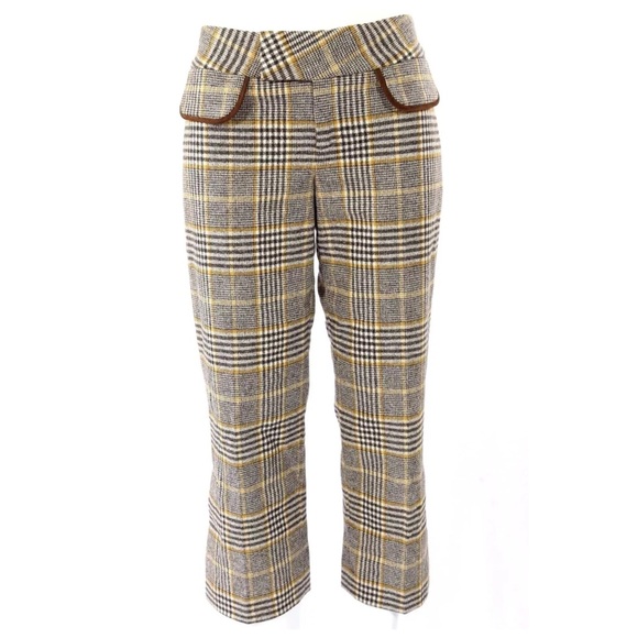 Alvin Valley | Pants & Jumpsuits | Alvin Valley Brown Capri Crop Plaid ...