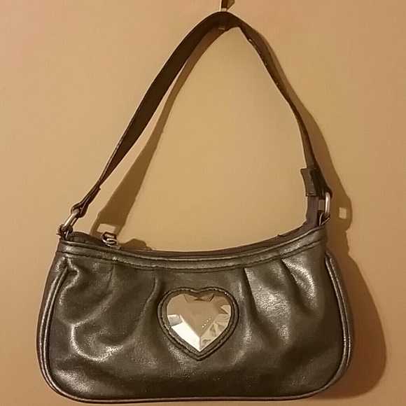 XOXO | Bags | Like New Silver Metalic Heart Xoxo Purse | Poshmark