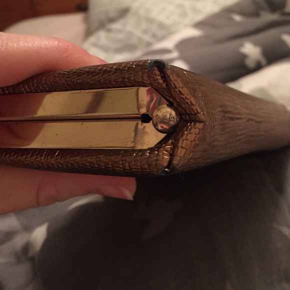 Shirl Miller LTD | Bags | Vintage Bronze Snap Clutch Shirl Miller Ltd ...