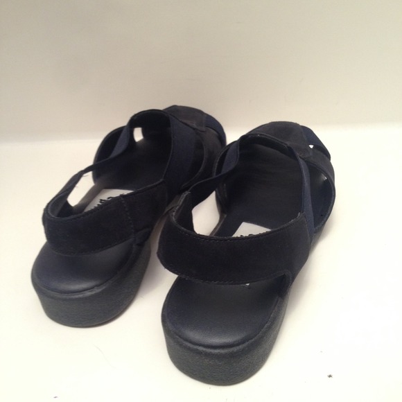 Judith | Shoes | Judith Navy Blue Suede And Elastic Sandals Shoes ...