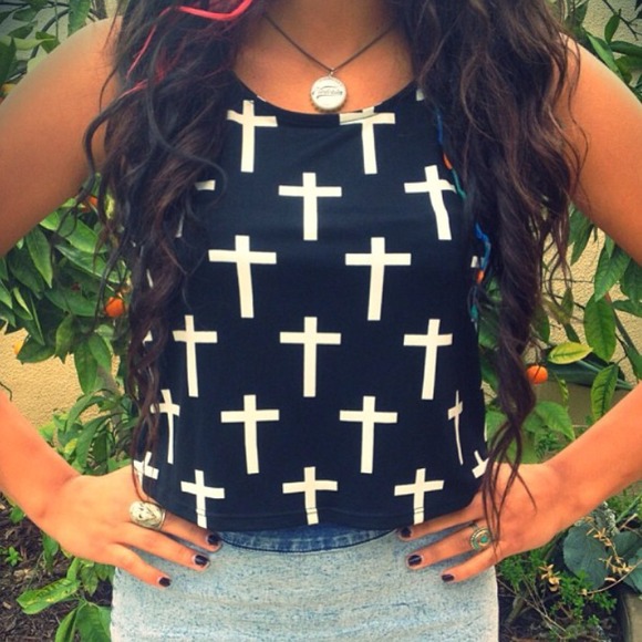 Tops | Crosses Top | Poshmark