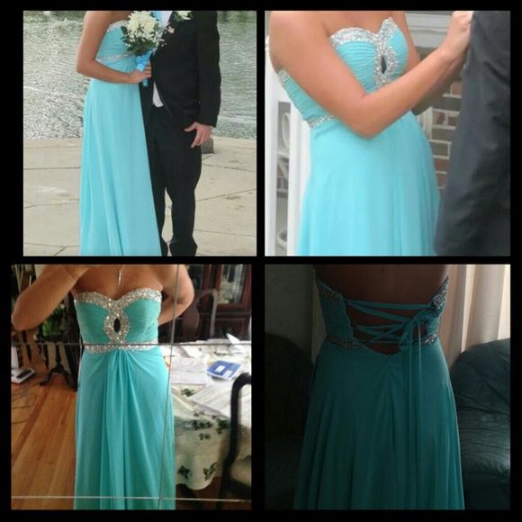Dresses | Tiffany Blue Prom Dress Sz 35 | Poshmark