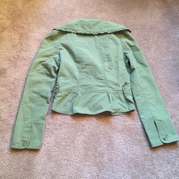 Jackets & Coats | Pastel Green Edwardian Ruffle Blazer W Bows | Poshmark