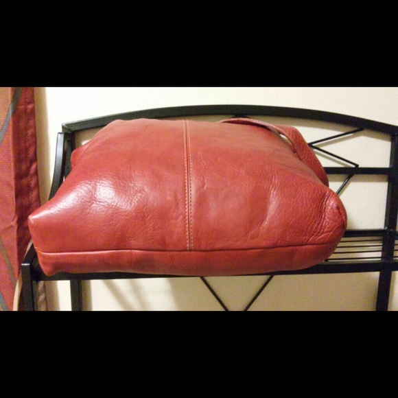 ralph Lauren | Bags | Womens Fire Red Ralph Lauren Tote Clasp Bag ...