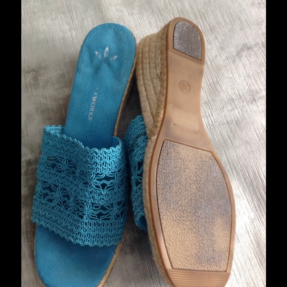 Studio Works | Shoes | Slide On Wedge Sandals | Poshmark