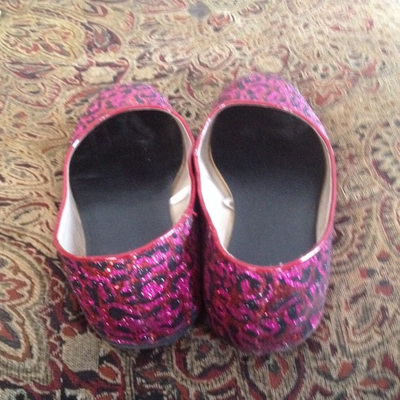 torrid | Shoes | Torrid Glittery Pink Red And Black 1 Wide Flats | Poshmark