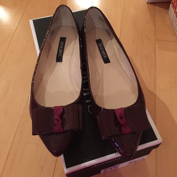 Shoemint | Shoes | Shoemint Hillary Flat In Patent Wine | Poshmark