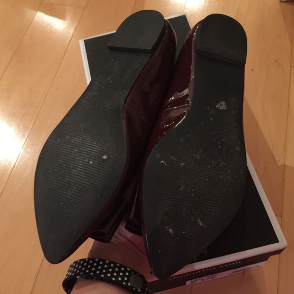 Shoemint | Shoes | Shoemint Hillary Flat In Patent Wine | Poshmark