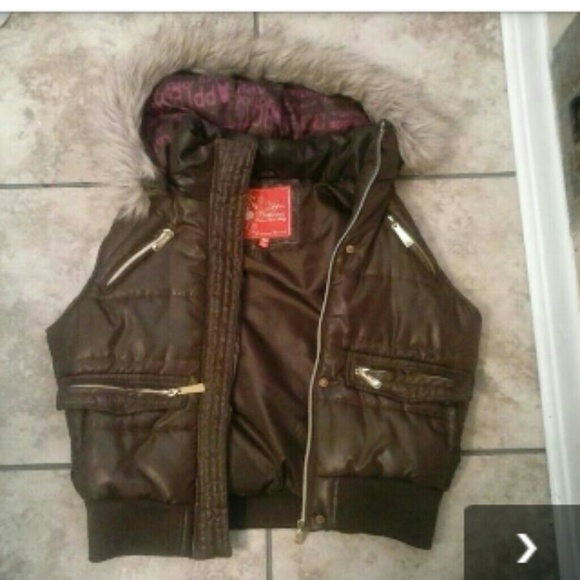 apple bottom | Jackets & Coats | Apple Bottom Vest With Hood | Poshmark