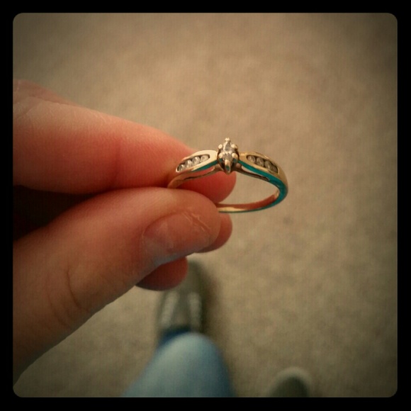 Jewelry | 1k Gold Diamond Ring | Poshmark