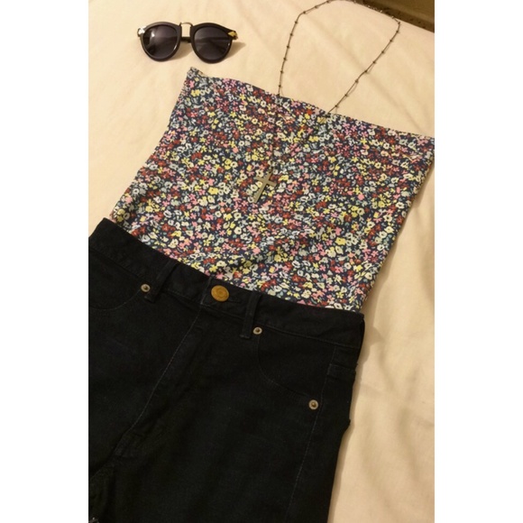 Zara | Tops | Zara Floral Tube Top | Poshmark
