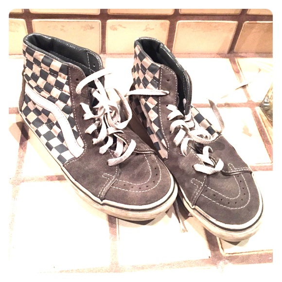 Vans | Shoes | Vans Checkered High Tops | Poshmark
