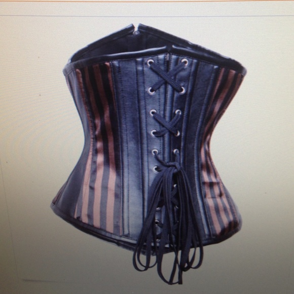 Tops | Steel Boned Underbust Corset Gothic Goth Steampunk | Poshmark
