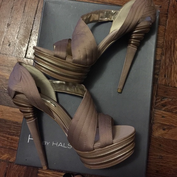 H by Halston | Shoes | H By Halston Sonia Blush Satin Shoes | Poshmark