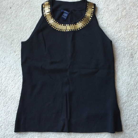 Boston Proper | Tops | Black Stretchy Boston Proper Tank | Poshmark