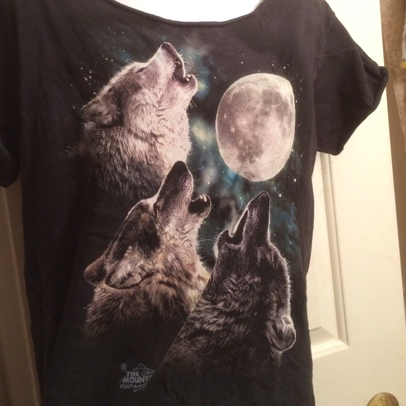 Urban Outfitters | Tops | Ripped Wolf T Shirt | Poshmark