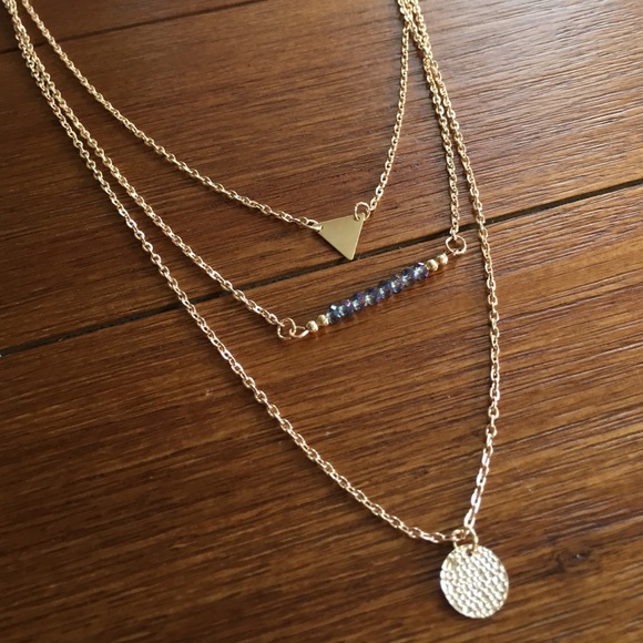 Fashion | Jewelry | Three Row Rose Gold Sworski Crystal Neck | Poshmark