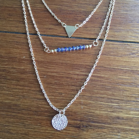 Fashion | Jewelry | Three Row Rose Gold Sworski Crystal Neck | Poshmark