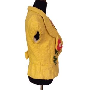 Jackets & Coats | Yellow Knit Jacket | Poshmark