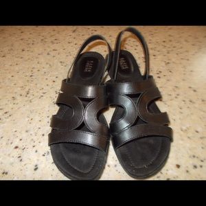 Basic Editions | Shoes | Black Leather Sandals | Poshmark