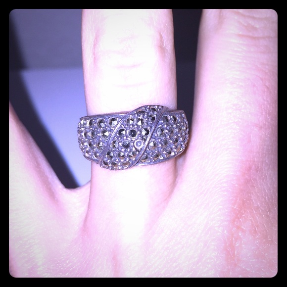 Judith Jack | Jewelry | Judith Jack Sterling Silver Marcasite Ring ...