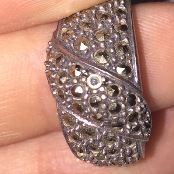 Judith Jack | Jewelry | Judith Jack Sterling Silver Marcasite Ring ...