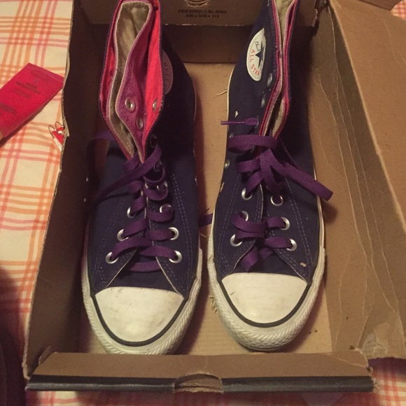 Converse | Shoes | Pink And Purple Converse | Poshmark