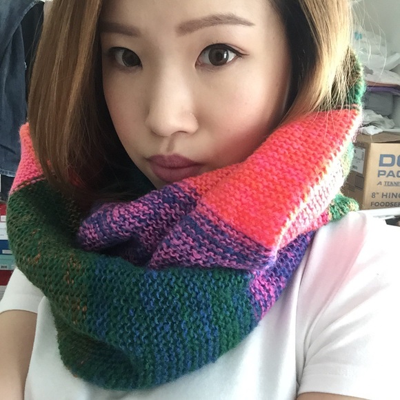 Accessories | Multicolor Infinity Knit Scarf | Poshmark