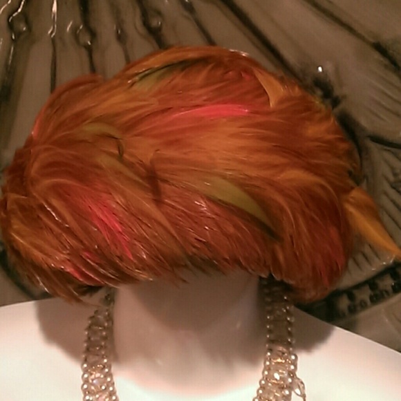 Accessories | Vintage Colorful Feather Hat | Poshmark