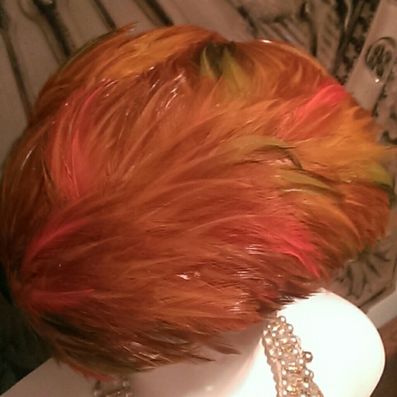 Accessories | Vintage Colorful Feather Hat | Poshmark