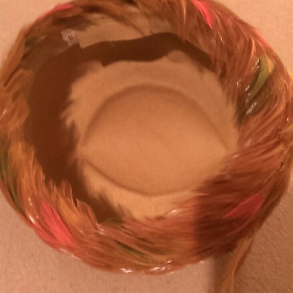 Accessories | Vintage Colorful Feather Hat | Poshmark