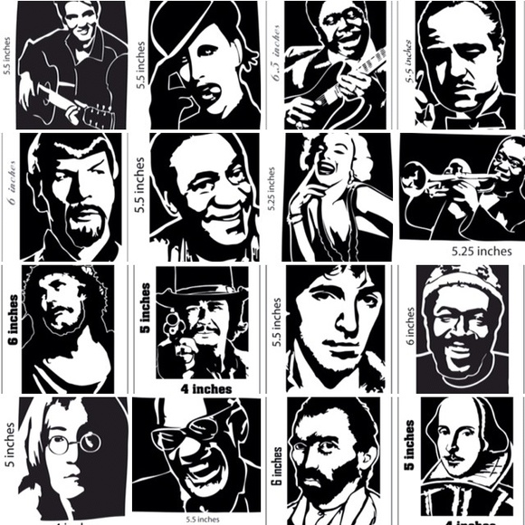 wall vinyl is removable | Wall Decor | Celebrity Famous People Vinyl ...