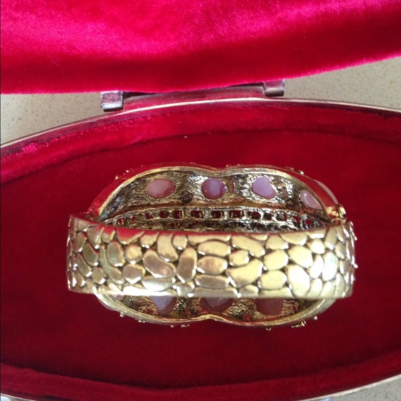 Accessories | Rhinestone Crystal Statement Cuff Open Bracelet | Poshmark