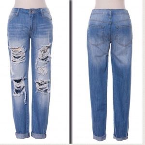 Jeans | Distressed Boyfriend Jeans 52 | Poshmark