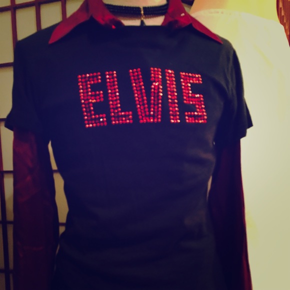 official presley | Tops | Elvis Presley Shirt Top Small Elvis ...