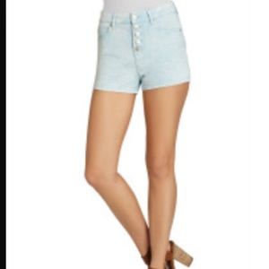 BCBGeneration | Jeans | Bcbgeneration High Waisted Bleached Blue Shorts ...
