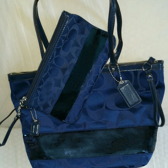 Coach Navy Blue Bags | IUCN Water