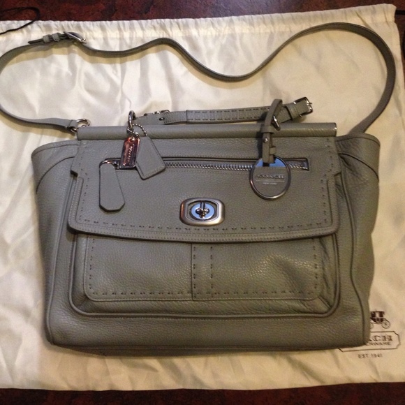 Coach | Bags | Gorgeous Gray Coach Bag | Poshmark