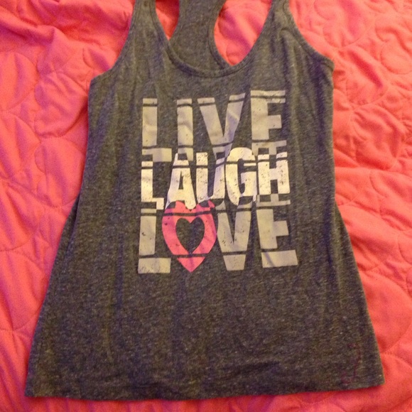 Tops | Live Laugh Love Tank | Poshmark