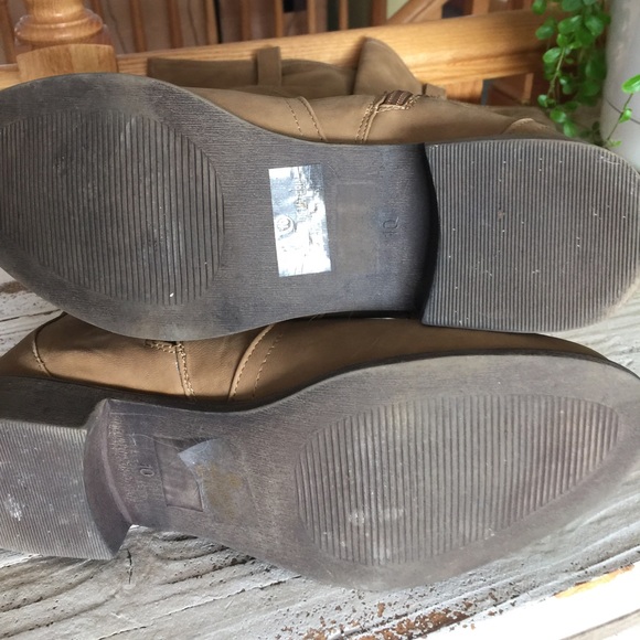 Shoes | Khaki Colored Boots Size 1 | Poshmark