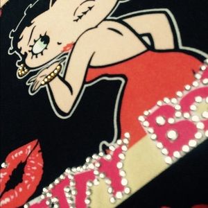 Betty Boop | Bags | Betty Boop Rhinestone Kiss Hard Purse | Poshmark