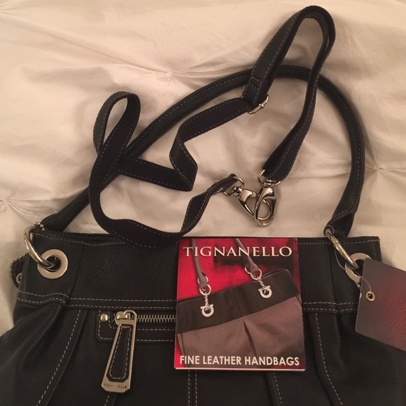 Tignanello | Bags | Black Tignanello Handbag | Poshmark