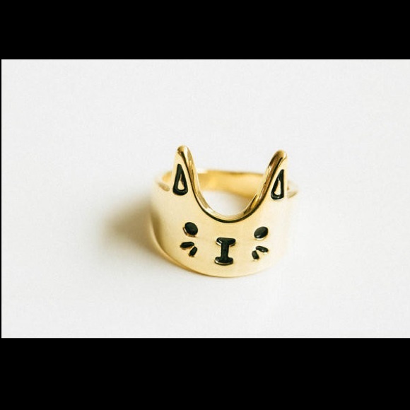 #BeBoundless | Jewelry | Its Here Adorable Gold Cat Face Ring | Poshmark