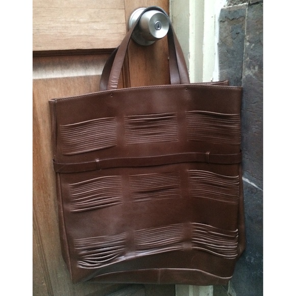 Studio Pollini Accessories | Studio Pollini Dark Brown Tote | Poshmark
