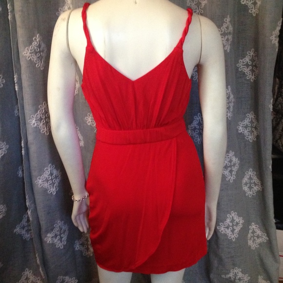 bebe | Dresses | 4 Sale Nwot Red Bebe Dress Wbraided Straps | Poshmark