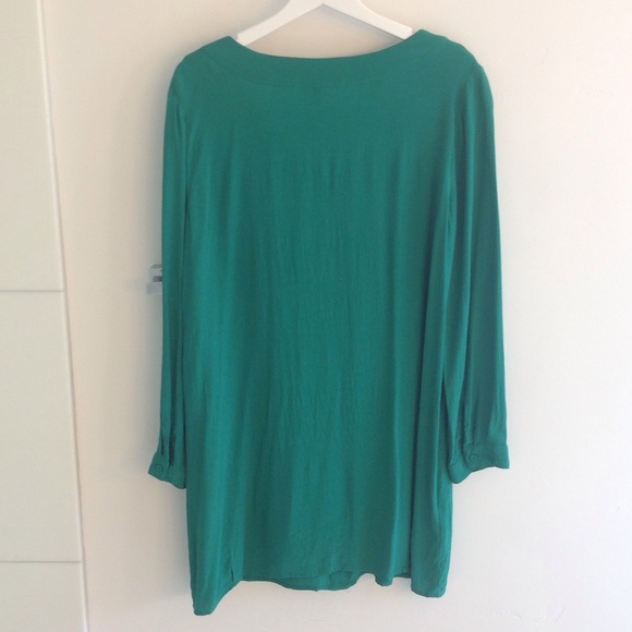 BCBGMaxAzria | Dresses | Bcbg Max Azria Emerald Green Shirt Dress ...