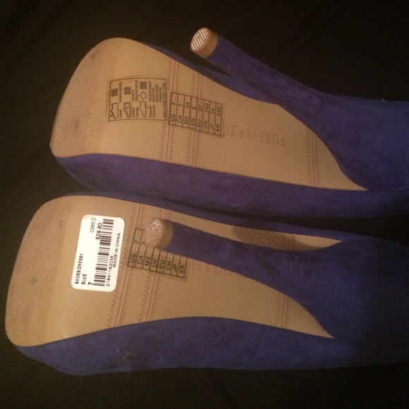 Forever 21 | Shoes | Royal Blue Heels | Poshmark