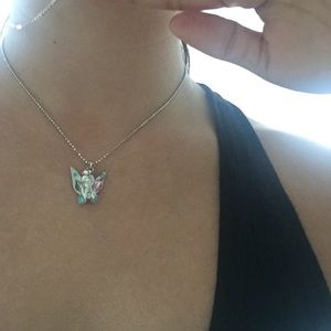 Disney | Accessories | Bought In Tokyo Tinkerbell Silver Necklace ...