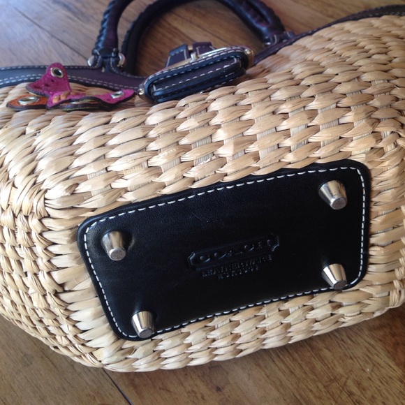 Coach | Bags | Coach Hampton Straw Tote | Poshmark
