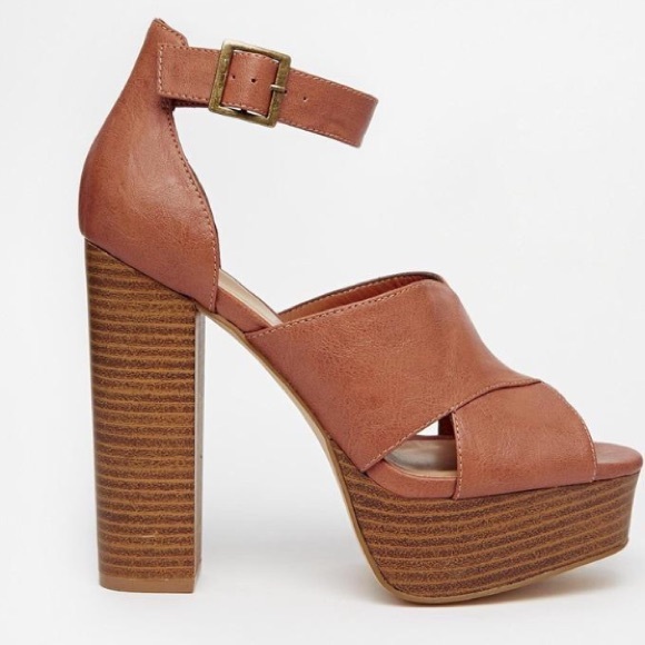 ASOS | Shoes | New Look Pool Stack Platform Heeled Sandals | Poshmark